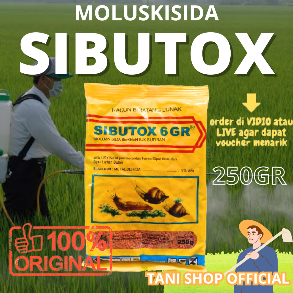 Jual Moluskisida SIBUTOX 6 GR 250GR - Ampuh Basmi Siput Babi & Lintah ...