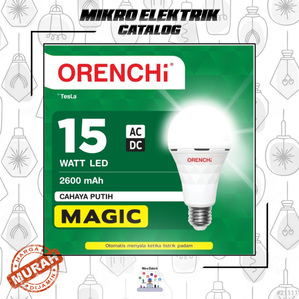Jual ORENCHI Lampu Emergency LED / Magic Lamp LED 15 Watt | Shopee ...