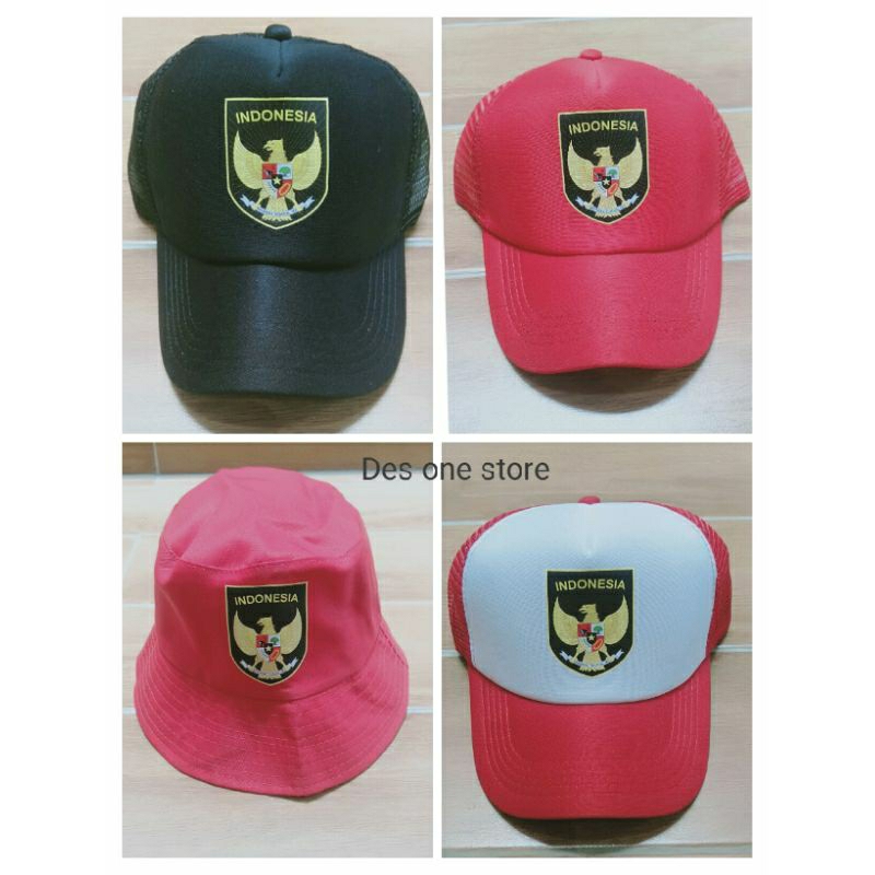Jual Topi Timnas Indonesia Topi sepakbola Indonesia Topi Agustusan 79 ...