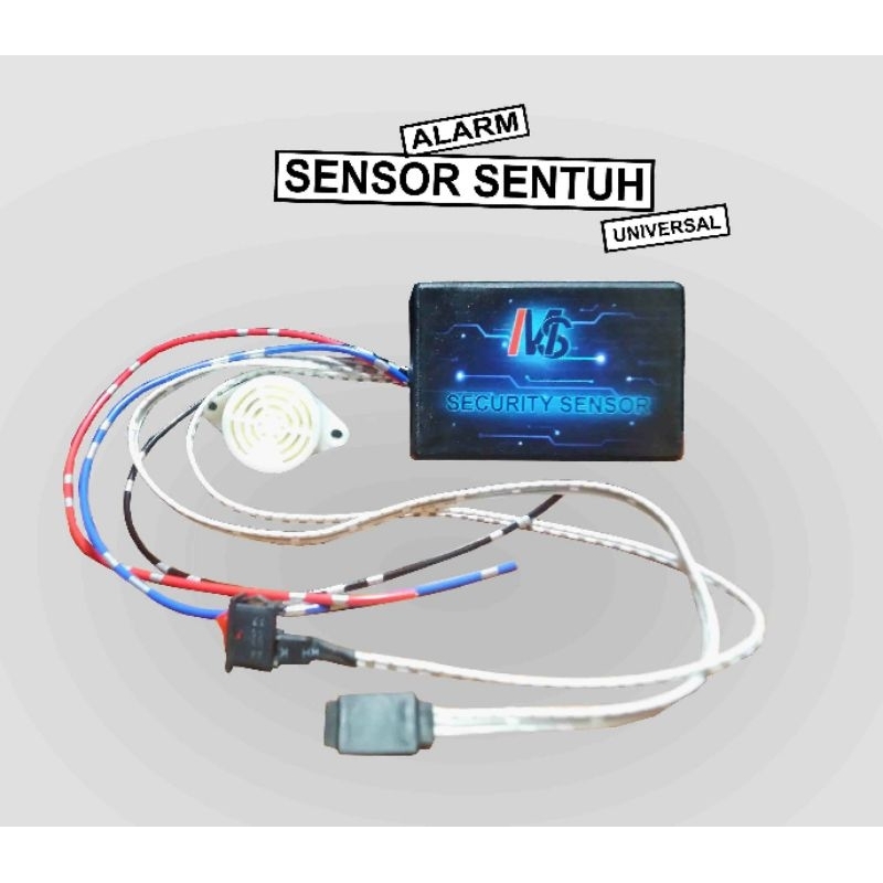 Jual alarm motor anti maling sensor sentuh kunci ganda security sensor dengan buzzer | Shopee ...