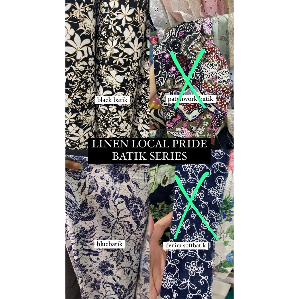 Jual Linen Motif Batik series Patchwork Batik | Shopee Indonesia