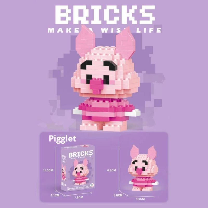 Jual Bricks Karakter Mainan Menyusun Nano Blok Permainan Anak Edukatif ...