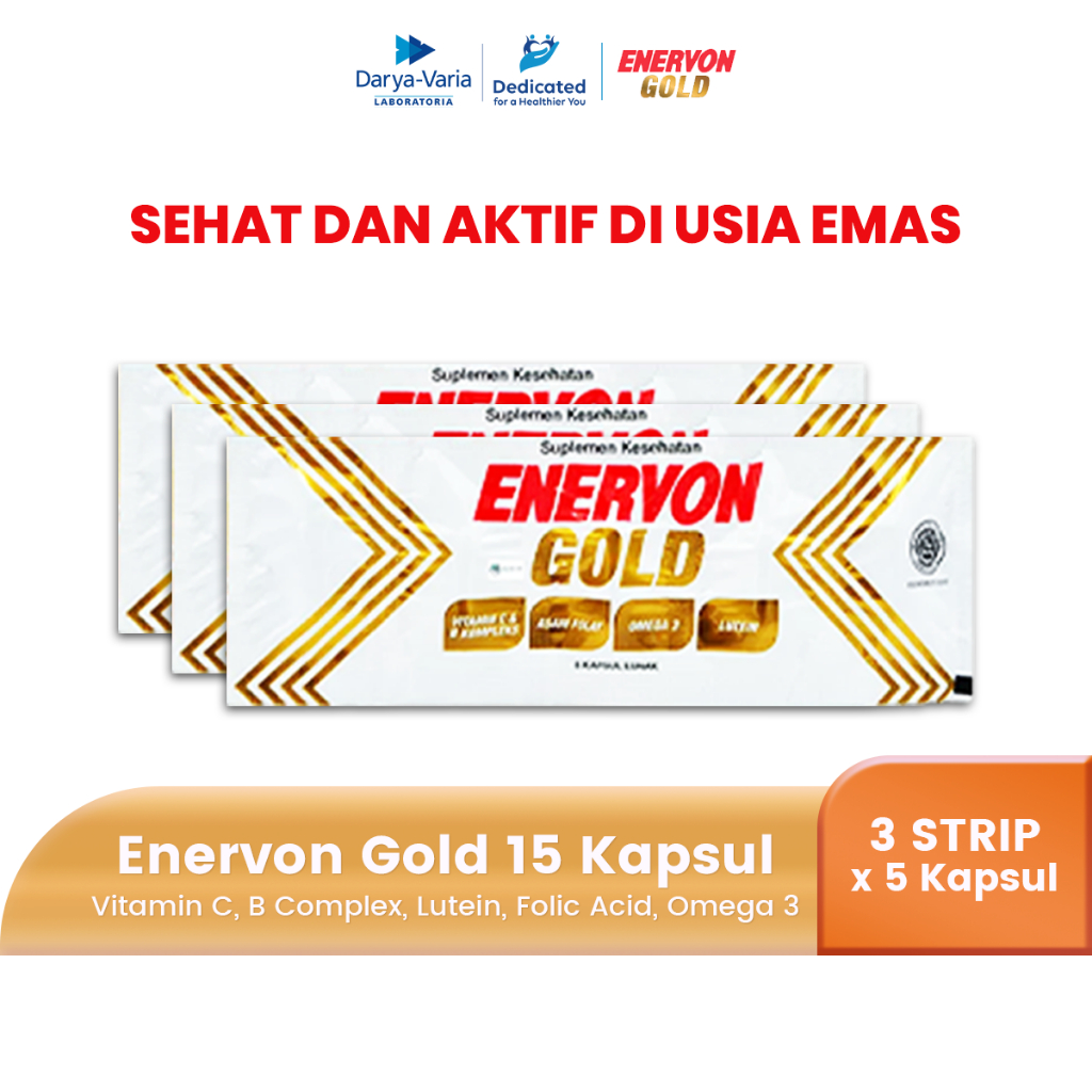 Jual Enervon Gold Vitamin C dan B Complex Suplement Produktivitas (5 ...