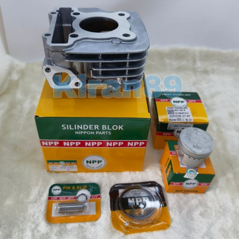 Jual Blok seher silinder blok jupiter z1 set plus piston kit jupiter z1 / force fi injeksi ori ...