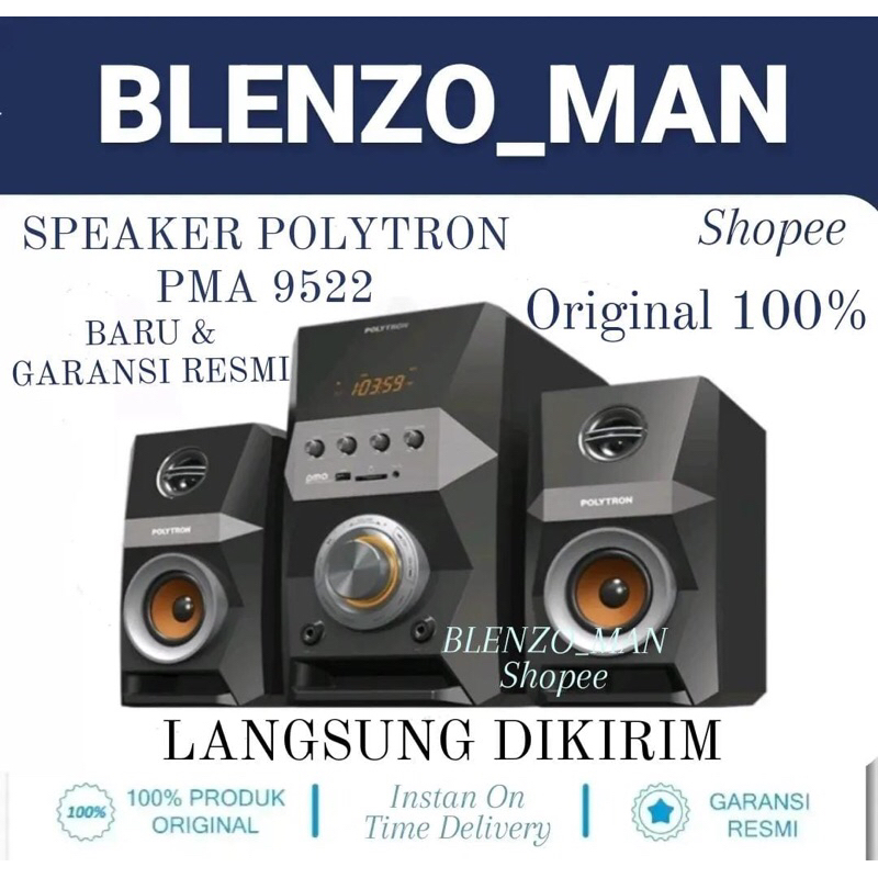 Jual POLYTRON PMA 9522 ( FM RADIO ) Active Speaker with Bluetooth ...