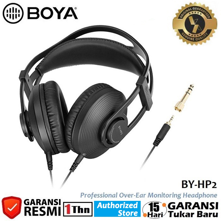 Jual BOYA BY-HP2 Professional Over Ear Hi-Fi Monitoring Headphone ...