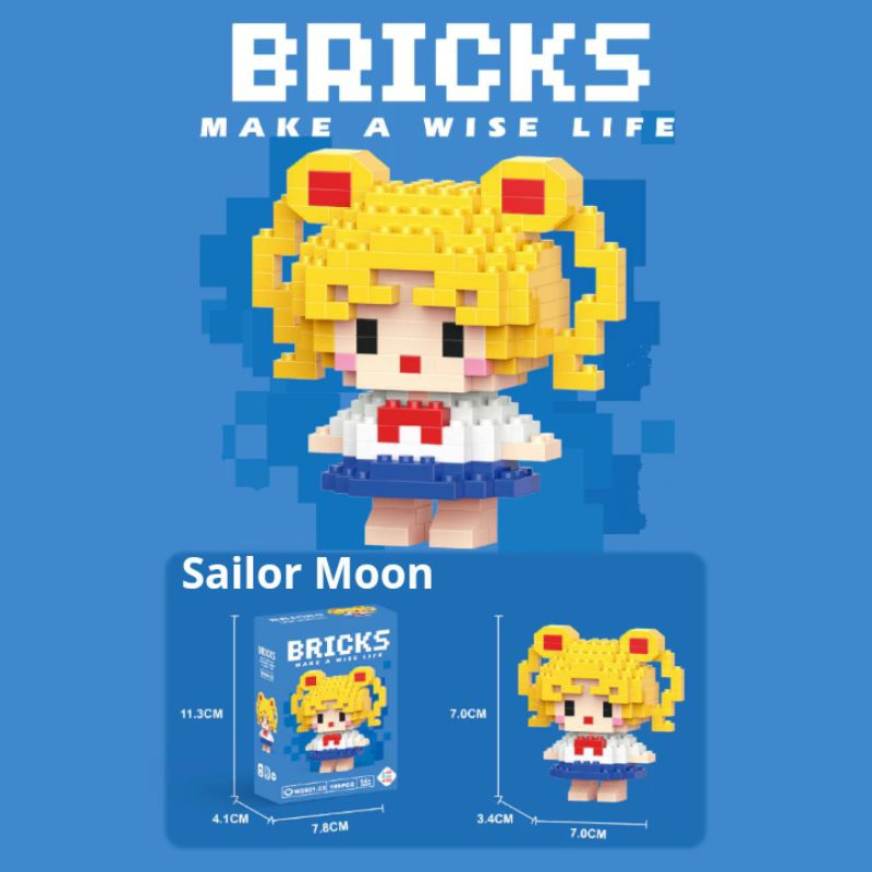 Jual Bricks Karakter Mainan Menyusun Nano Blok Permainan Anak Edukatif ...