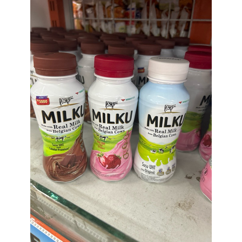 Jual Milku susu UHT Botol 200ml | Shopee Indonesia
