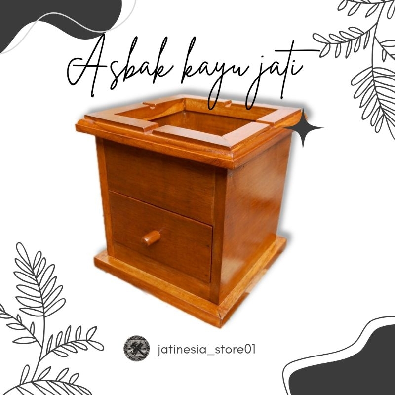 Jual Asbak kayu besar minimalis / asbak aesthetic / asbak kayu jati ...