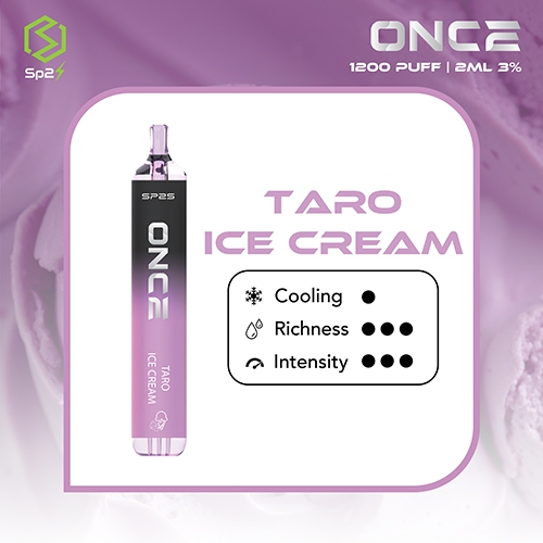 Jual SP2S Once Series Disposable Pod 1200 Puff 2ml - Taro Ice Cream ...