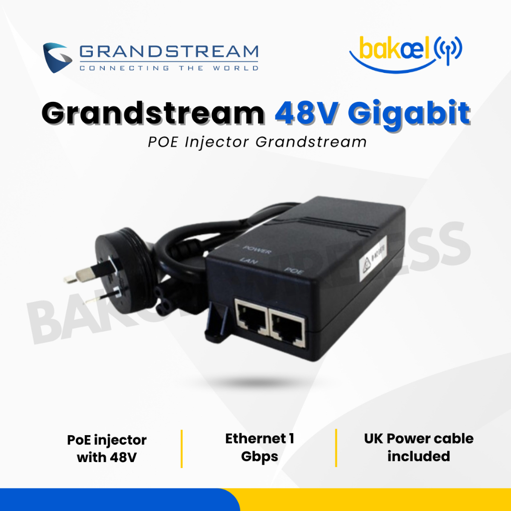 Jual Grandstream 48V Gigabit POE Injector | Shopee Indonesia