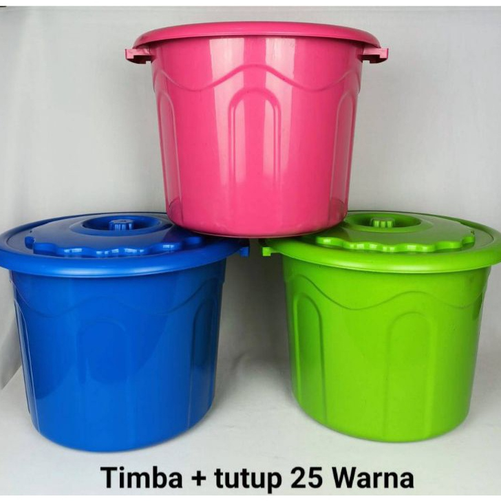 Jual TIMBA TUTUP 25LTR WARNA | Shopee Indonesia