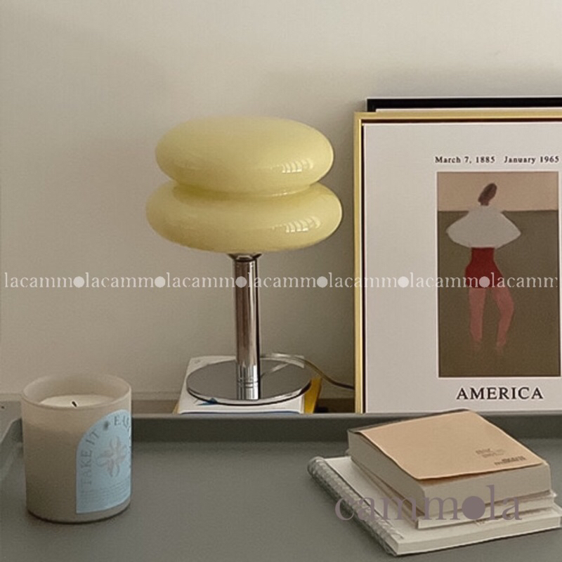 Jual cammola | macaron table lamp - Lampu Meja Macaron Lampu Kaca Krim ...
