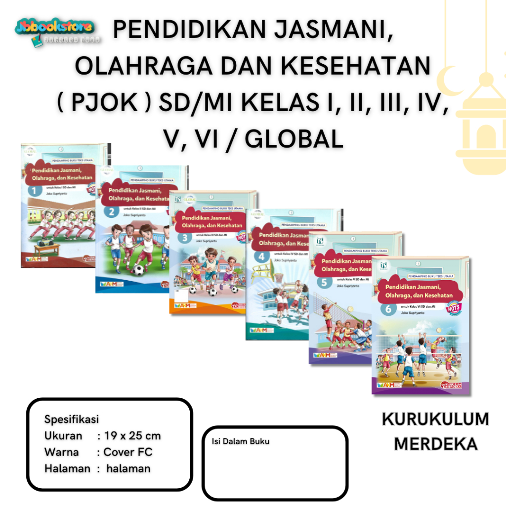 Jual Buku PJOK SD / Pjok Kelas 1 2 3 4 5 6 SD / Kurikulum Merdeka ...