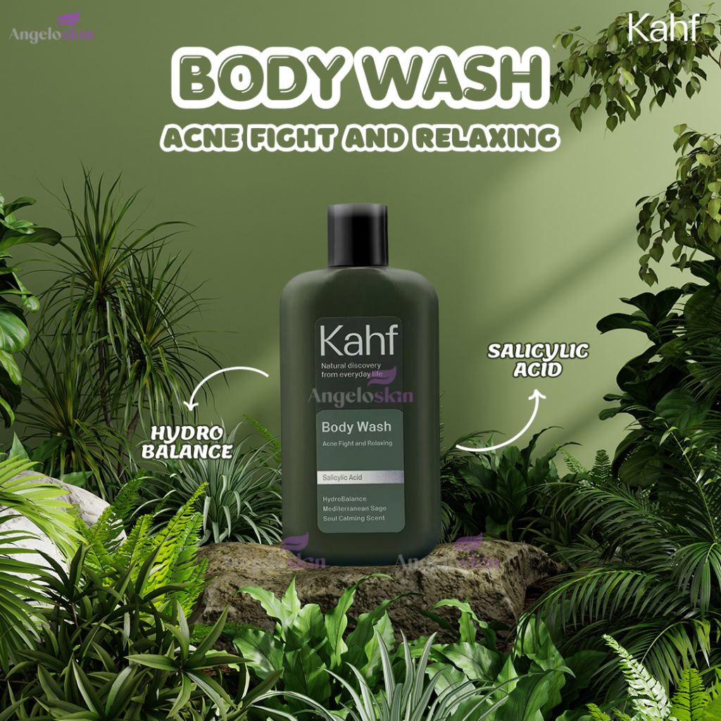Jual ANGELO SKIN Kahf Acne Fight and Relaxing Body Wash 200 ml - Sabun ...