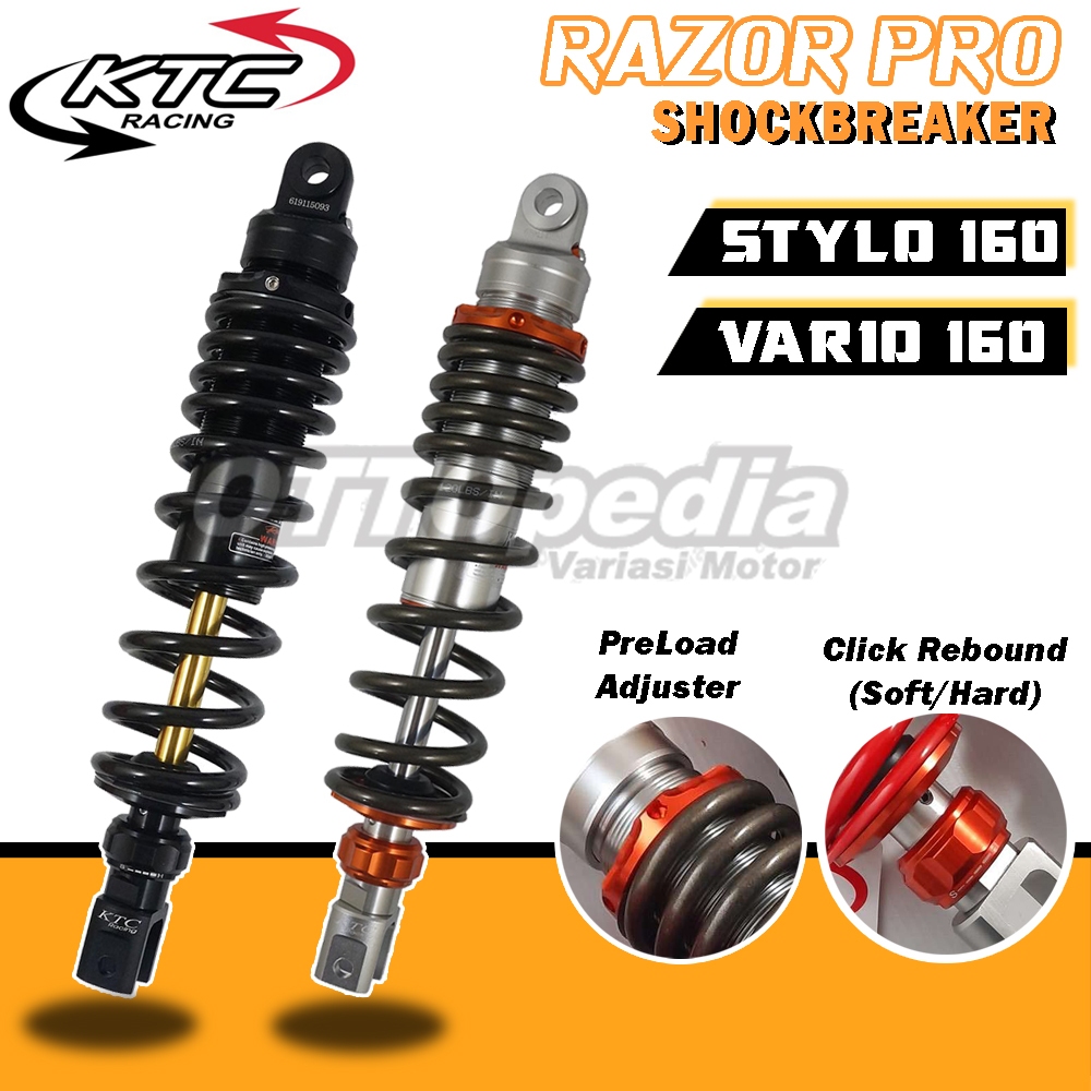 Jual Shock Breaker KTC Razor Pro Stylo 160/ Vario160 CBS/ABS ...