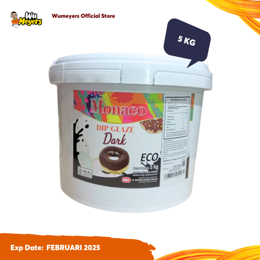 Jual Monaco Dip Glaze Dark Eco Selai Olesan Monaco 5kg | Shopee Indonesia
