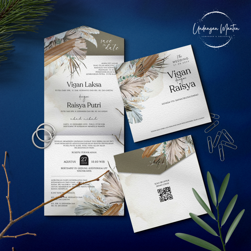 Jual Undangan Pernikahan NRD003 - Undangan Premium - Undangan Murah ...