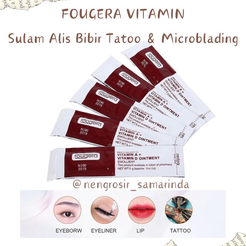 Jual INSTAN COD || Fougera Vitamin A +D Sulam Alis Bibir Tattoo ...
