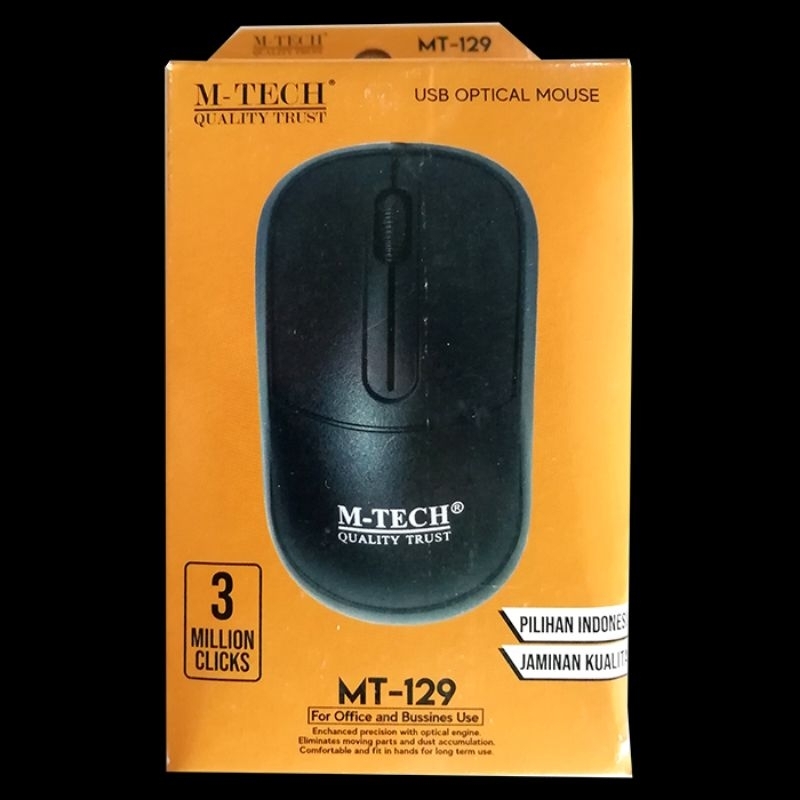 Jual M-TECH MT-129 Wired USB Optical Mouse | Shopee Indonesia