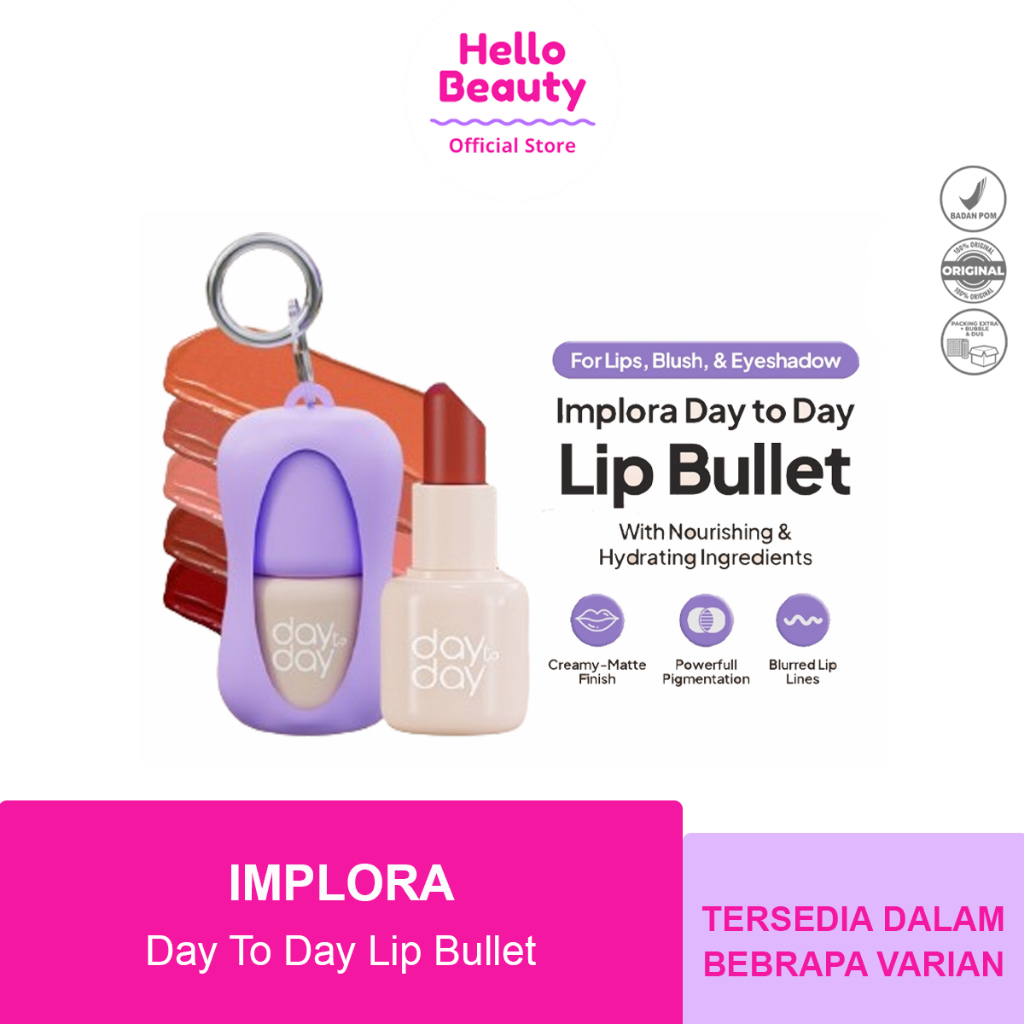 Jual Implora Day To Day Lip Bullet | Key Chain Lip Bullet Day To Day ...