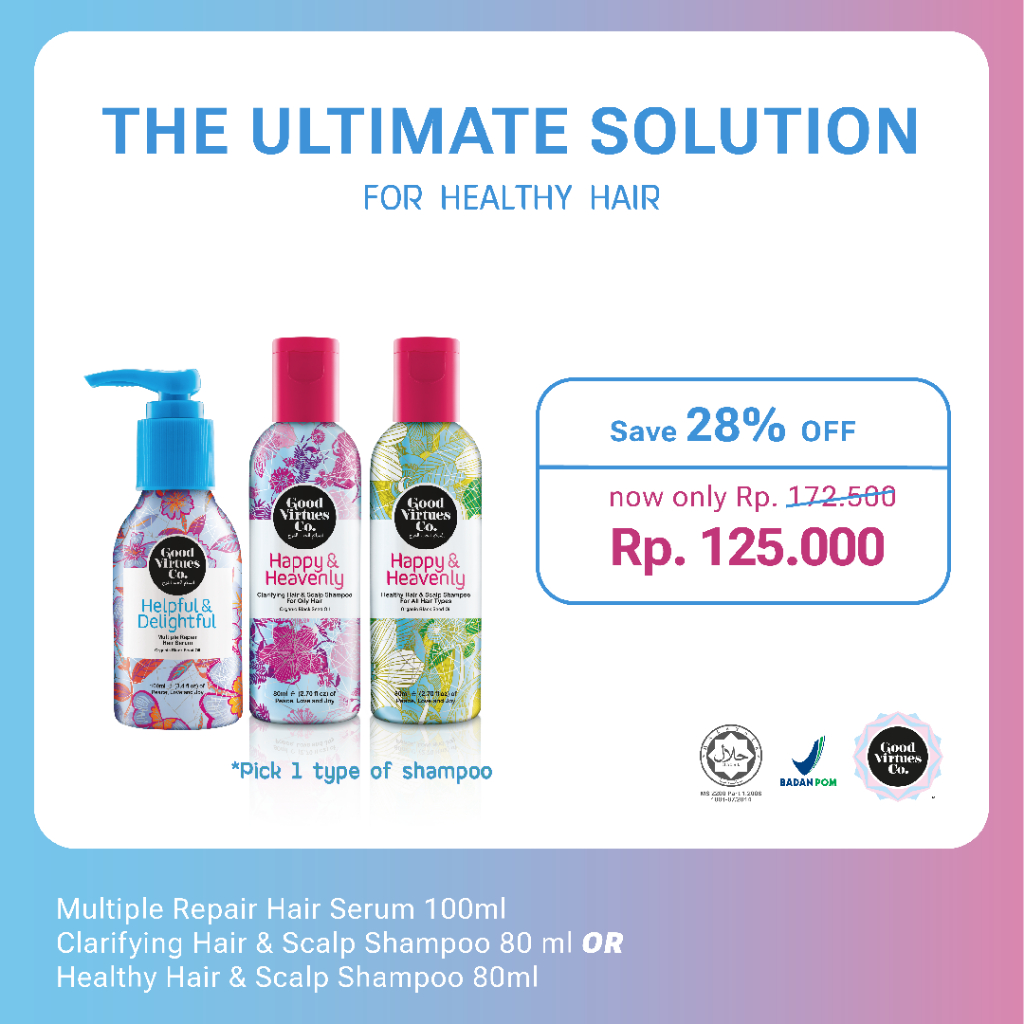 Jual Good Virtues Co | The Ultimate Solution for Healthy Hair | Serum ...