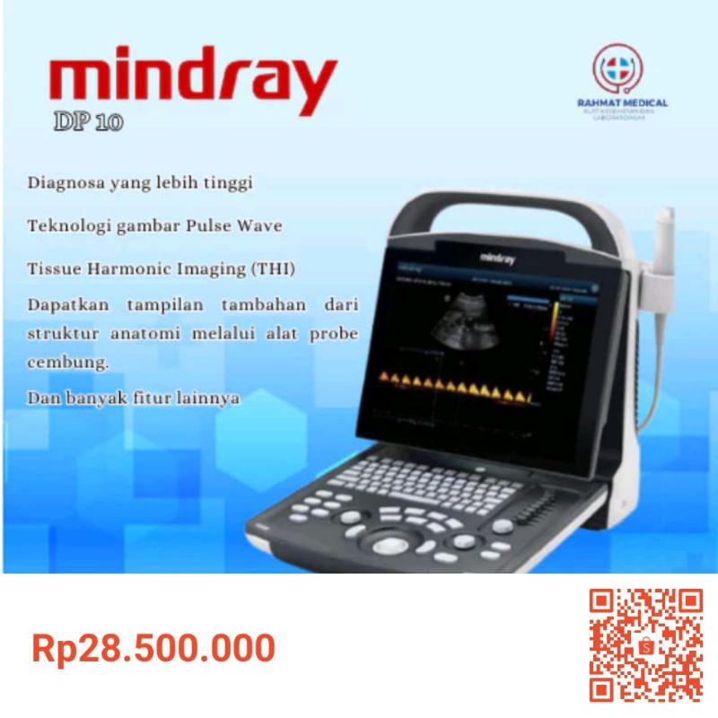 Jual USG Mindray DP 10 Plus Probe Dan Doppler DP10 / DP-10 ...