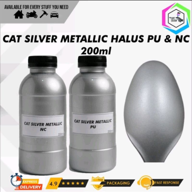 Jual Cat Silver Metalik PU NC Original | Shopee Indonesia