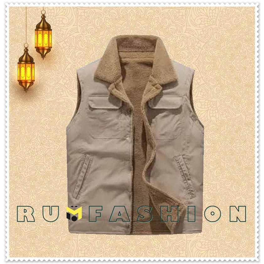 Jual RU_FASHION10 // Rompi lapis dalam bulu Casual keren Lapangan jumbo ...