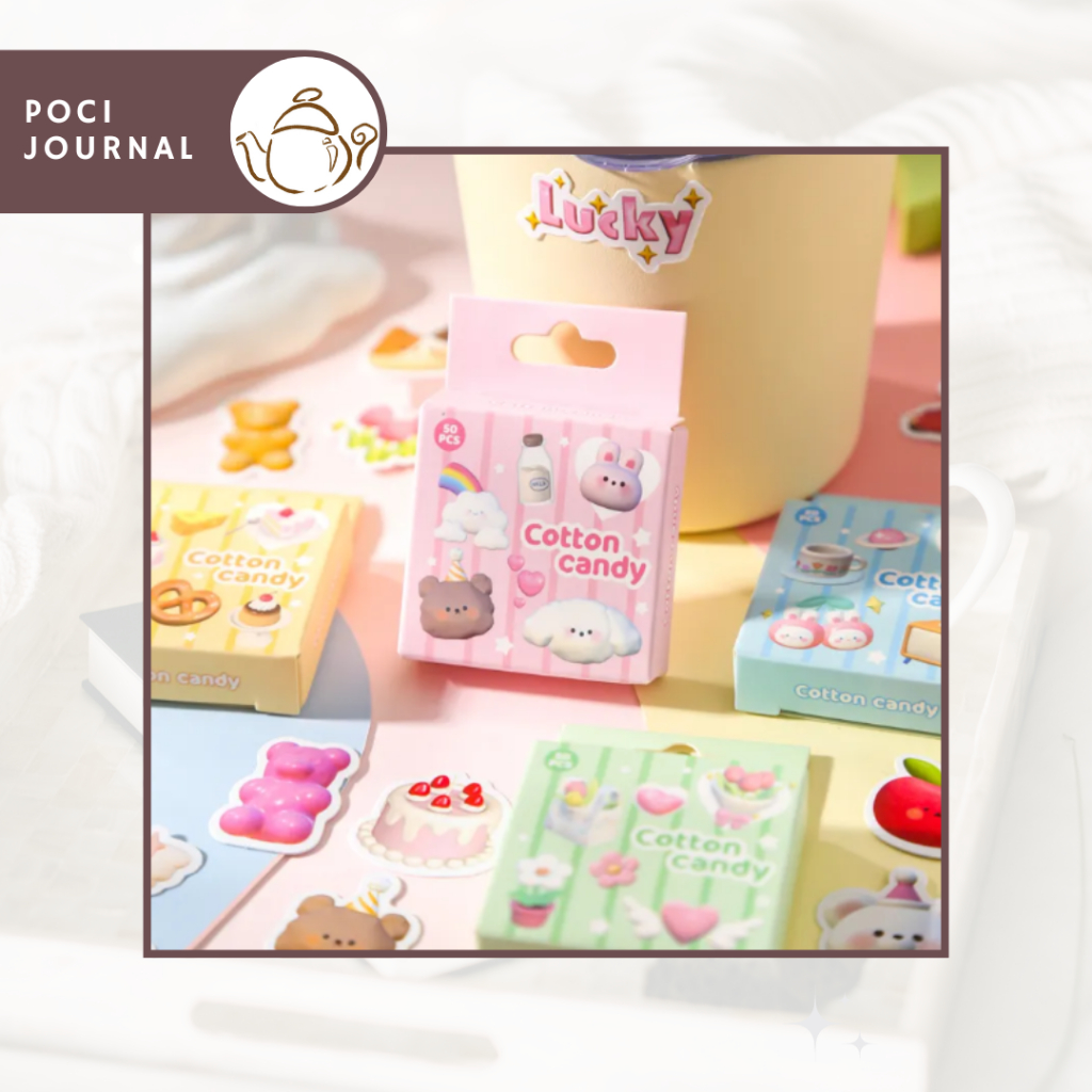 Jual Sticker [50 PCS] Lucu Decoration Sticker Pack Journal/Bujo/Setiker ...