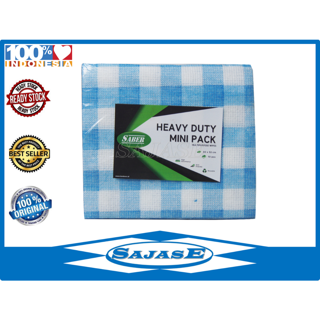Jual Lap Serbaguna Saber Color Coded Wipes Mini Pack isi 10 Lembar Lap ...
