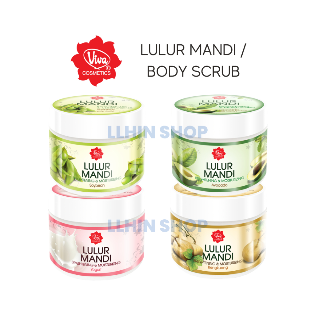 Jual VIVA Lulur Mandi 225g | Body Scrub Brightening & Moisturizing ...