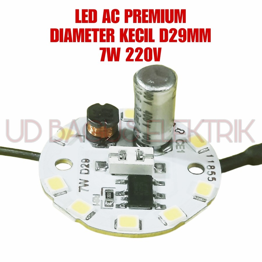 Jual PCB LED AC 7W 220 VOLT PREMIUM UKURAN PCB KECIL DIAMETER 29MM ...