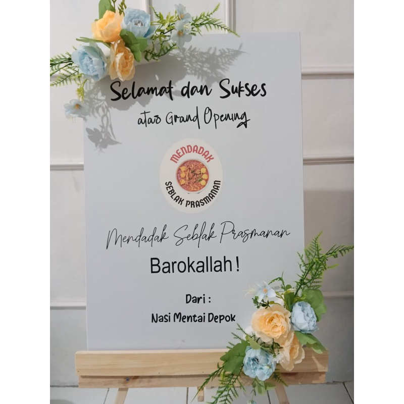 Jual Papan Bunga|ucapan opening toko|congratulation|welcome sign ...