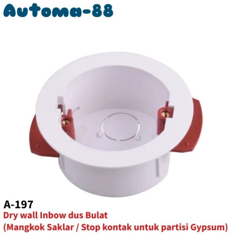Jual Inbow Dus Gypsum Bulat A197 Mangkok listrik Box Saklar Stop Kontak ...