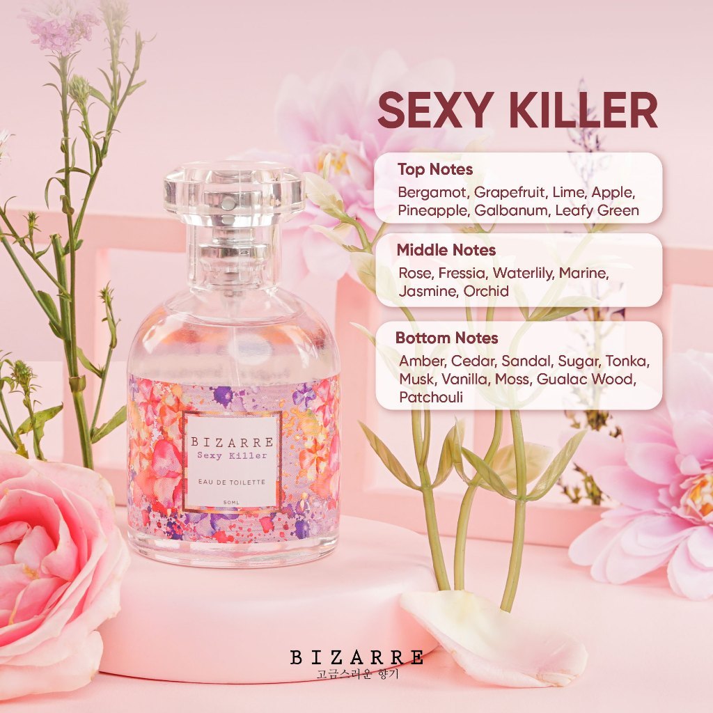 Jual BIZARRE Parfum Wanita Eau De Toilette/EDT 50 ml | ORIGINAL | BPOM ...