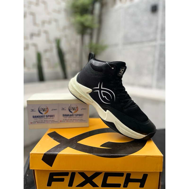 Jual Promo sepatu Volley Fixch demonic Black/ Of White art ...