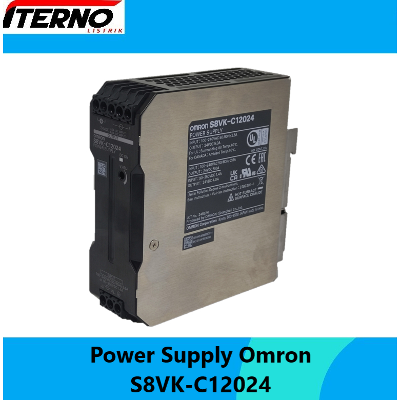 Jual Power Supply S8VK-C12024 24VDC 5A Omron S8VKC12024 Din Rail | Shopee Indonesia