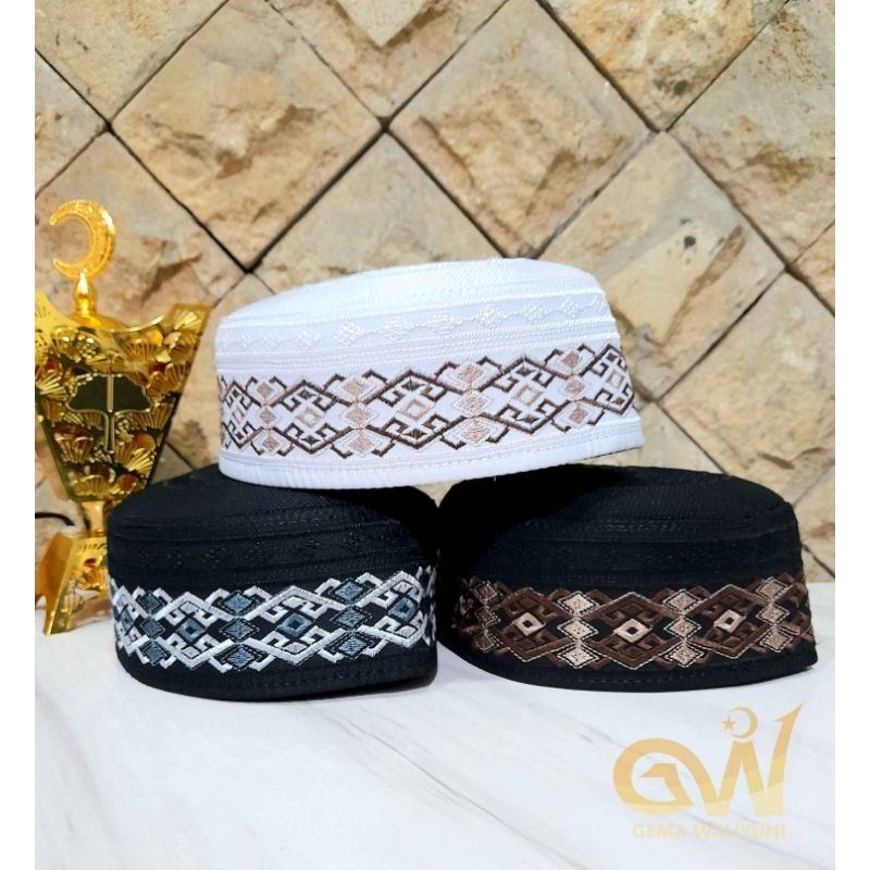 Jual KOPYAH BORDIR TIMBUL / KOPYAH SUDEKALA / KOPYAH OVAL / KOPYAH ...