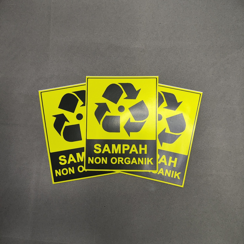 Jual STIKER TANDA LABEL SAMPAH NON ORGANIK | Shopee Indonesia
