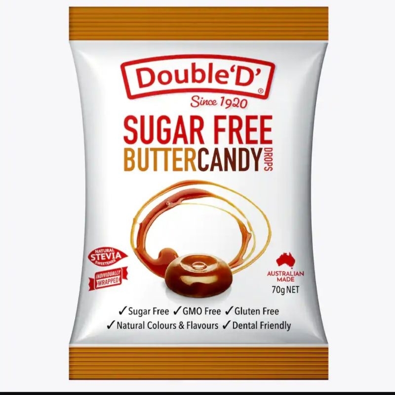 Jual Permen Double D Sugar Free 70g Natural Stevia | Shopee Indonesia