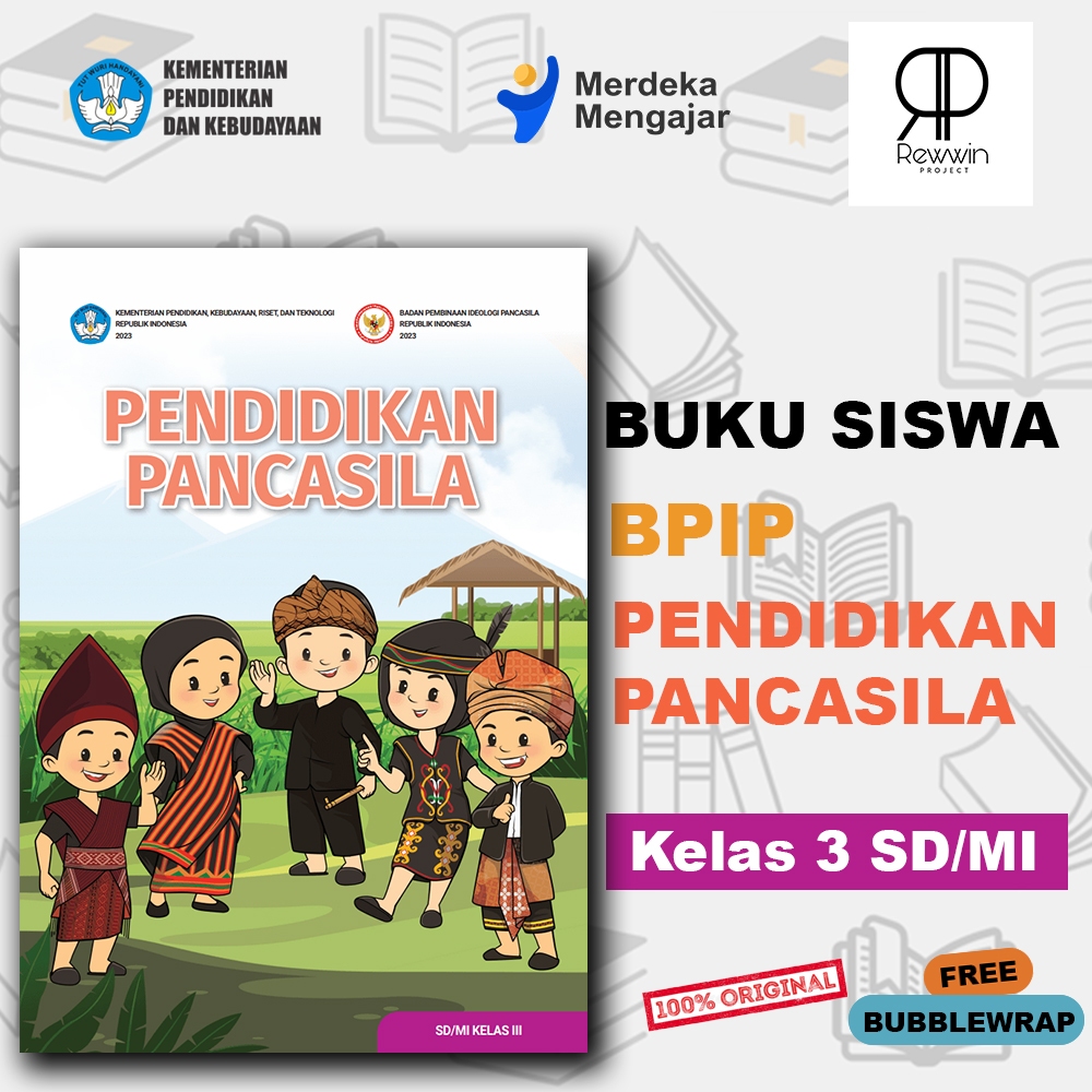 Jual Buku PENDIDIKAN PANCASILA - PPKN - Kelas 3 SD Kurikulum Merdeka - BPIP | Shopee Indonesia