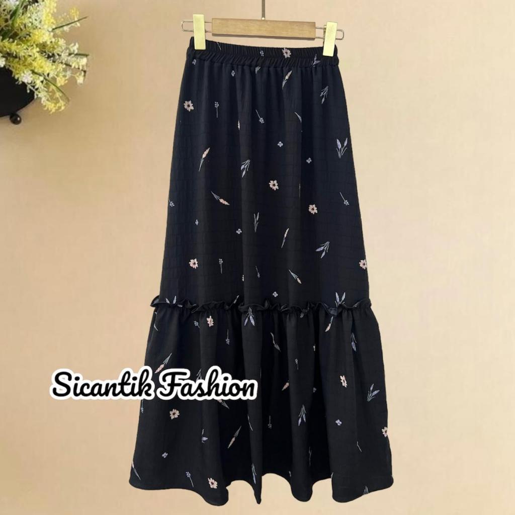 Jual Rok Wanita Style Korea Bahan Cotton Crinkle // Rok Tutu // Rok ...