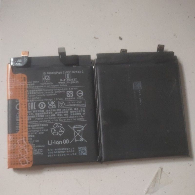 Jual BATERAI BATRE BATTERY XIAOMI MI11T MI 11T BM59 COPOTAN ORIGINAL ...