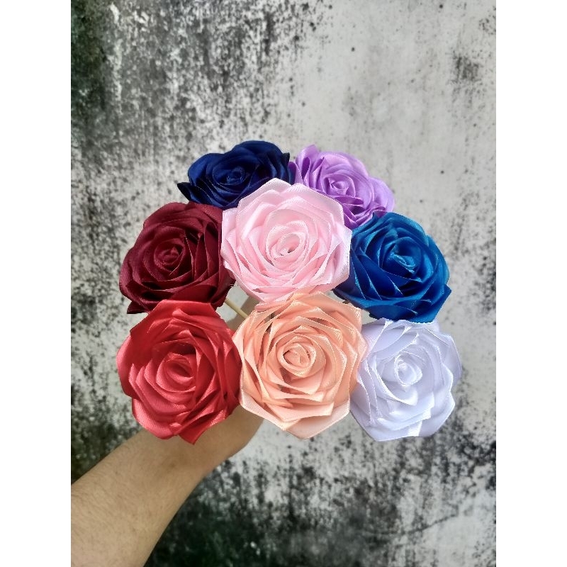 Jual Bunga Mawar Satin Tangkai 6cm | Shopee Indonesia