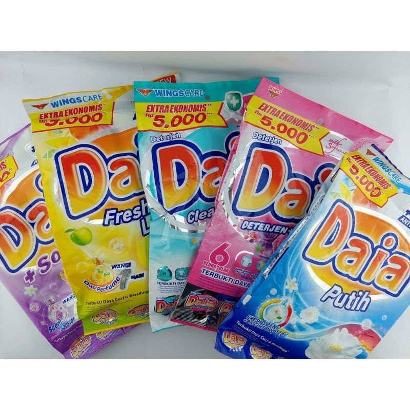 Jual DAIA DETERGENT BUBUK 245GRAM//DAIA 5000 AN | Shopee Indonesia
