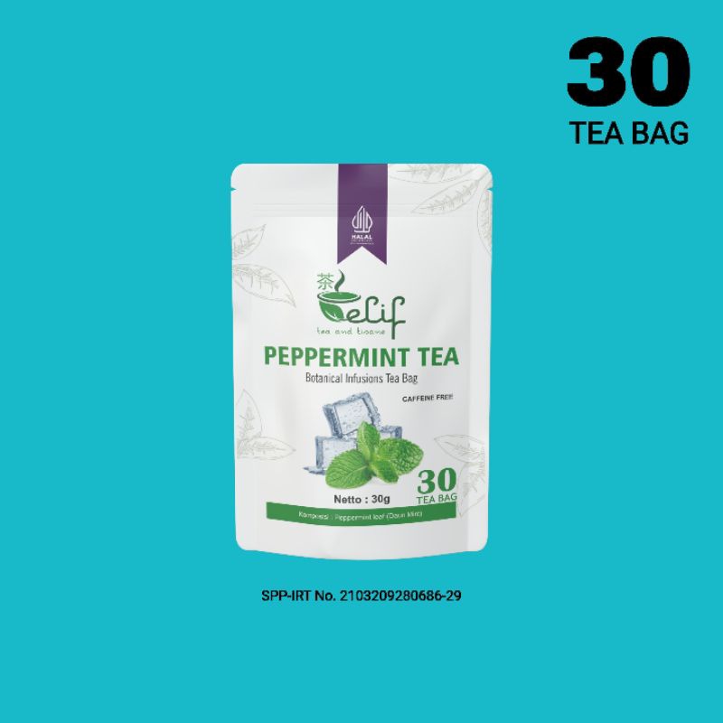 Jual ELIF TEA AND TISANE Peppermint Tea | Teh Daun Mint | Batuk Pilek ...