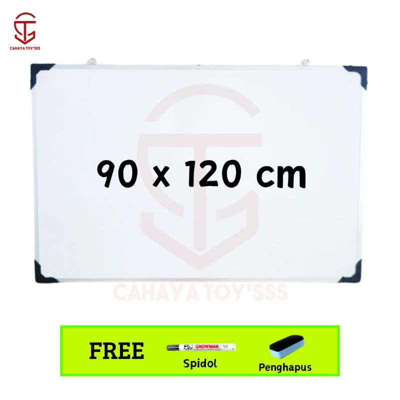 Jual Papan Tulis Whiteboard 90x120 cm Aluminium | Shopee Indonesia
