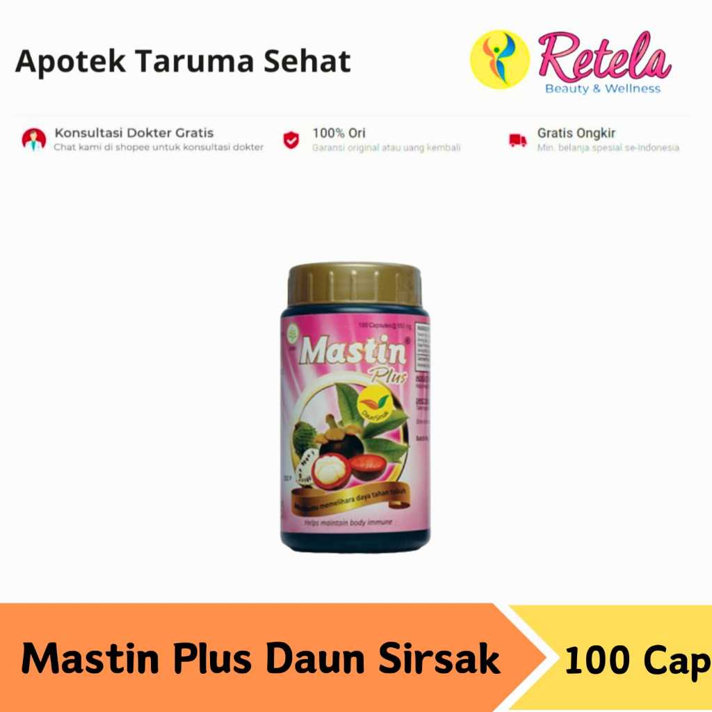 Jual Borobudur Mastin Plus Daun Sirsak 100 Capsul | Shopee Indonesia