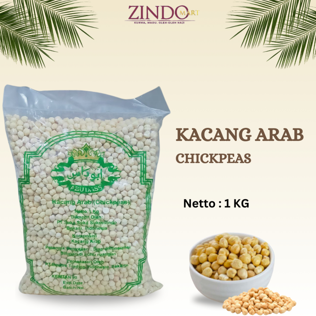 Jual KACANG ARAB 1KG ABUDASS / CHICKPEAS OLEH-OLEH HAJI DAN UMROH ...